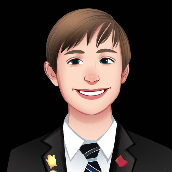 Caricature Portrait, Custom Cartoon Portrait, Custom Digital Art ...