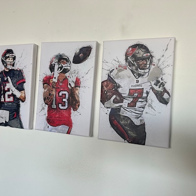 Mike Evans Poster, Tampa Bay Buccaneers, Wall Art Printable, Digital ...