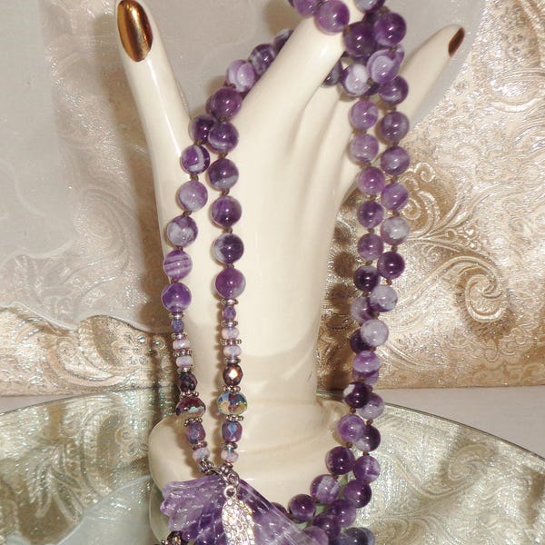 Natural Cape Amethyst Beads 4mm 6mm 8mm 10mm 12mm Round Beads White ...