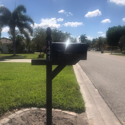 Post Numbers, Post Plaque, Post Address Sign, Mailbox Post Numbers ...