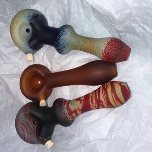 Glass Pipe, Tree Pipe, Black Glass Pipes, Black Sandblasted Bat Pipe ...