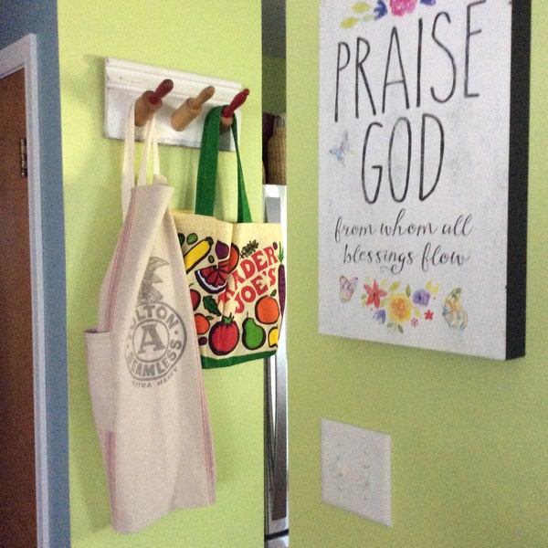 Red Rolling Pin Hook Rack - Etsy