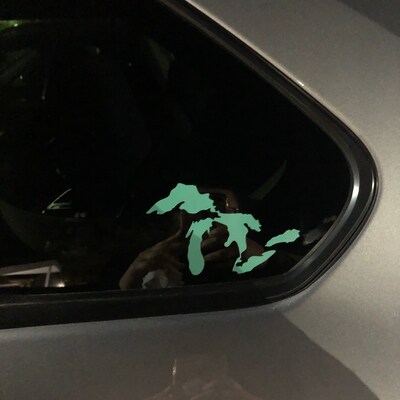 Michigan Great Lakes Decal, Great Lakes Car Decal, Multiple Sizes and ...