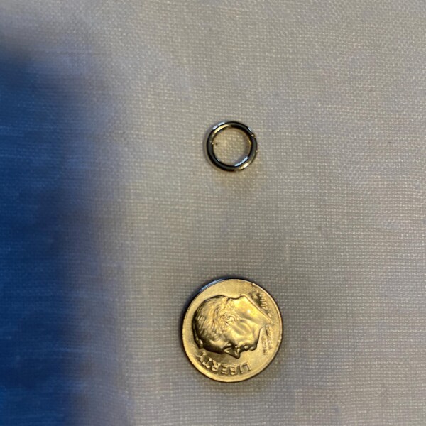 Push Gate Small Circle 9mm 9K 14K 18K Gold Pendant Bail Round Circular ...
