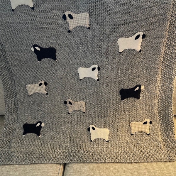 Wool Applique Kit "sheep #3 Needle Keep" Pattern by Village Wool - Etsy