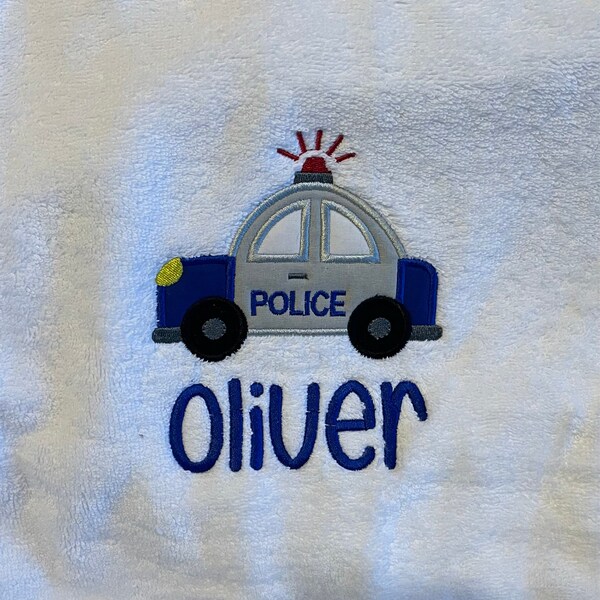 Police Car Applique Machine Embroidery Design NO:6068 - Etsy