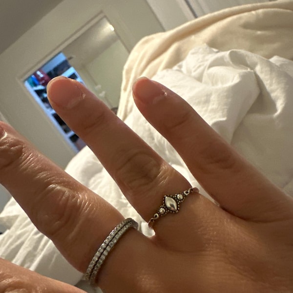 Sterling Silver Dainty Bali Ring, Tiny Silver Ring, Trendy Silver Ring ...