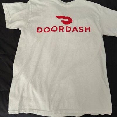 DOORDASH Logo Printing as Pictures Full Front 12 Wide on Several Colors ...