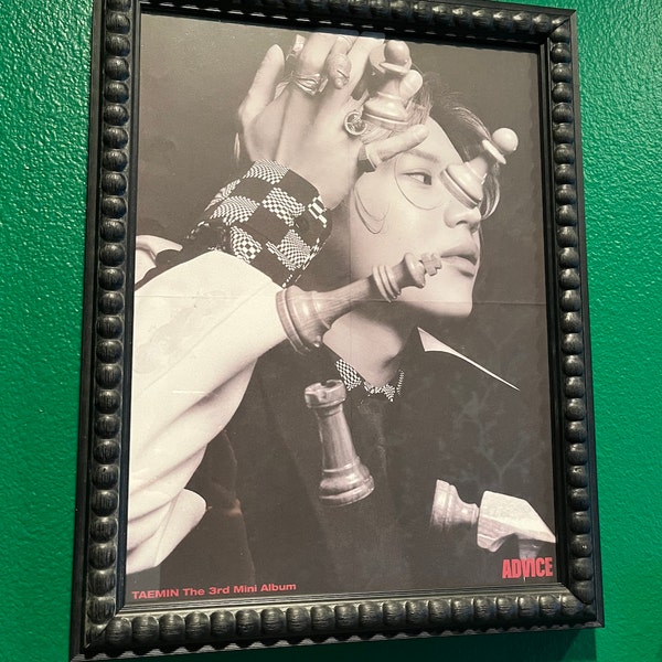 Chunky Bead Black Picture Frame- Custom Framing- A3 A4 A5 4x4 5x7 8x10 ...