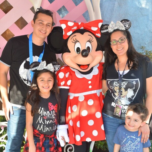 Oakland Raiders Inspired Minnie Mouse Mickey Mouse Ears - Etsy