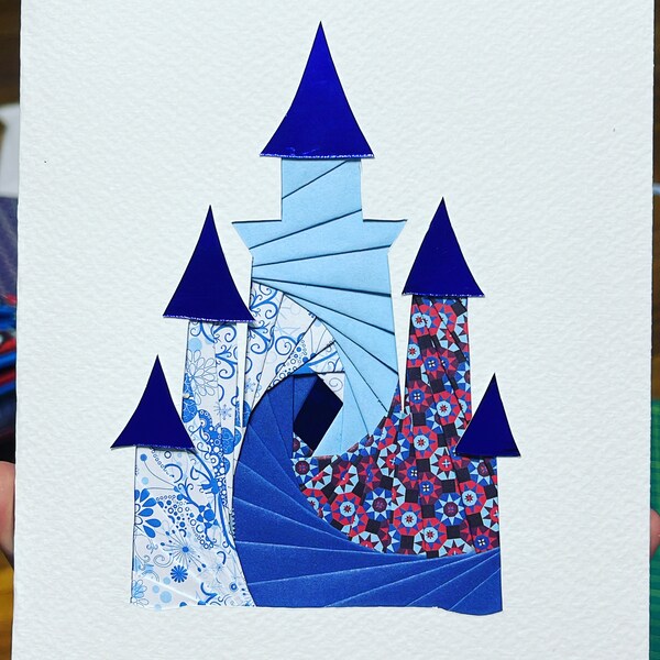 Princess Castle Iris Folding Pattern PDF & SVG | Castle Beginner Iris ...