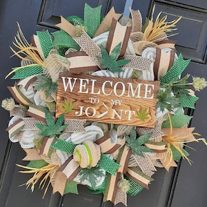 Welcome to Our Joint Marijuana Wood Sign Cannabis Decor | Etsy