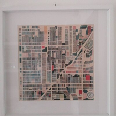 Abstract Map Abstract City Map Colorful Map Art Print City Map Abstract ...
