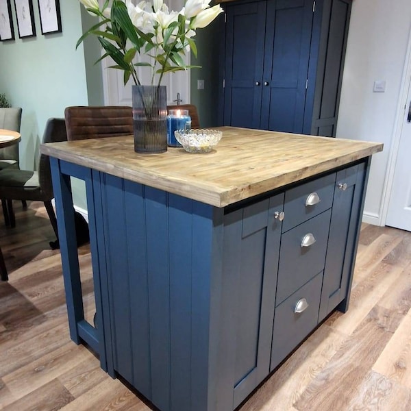 Handmade Kitchen Island (the Harrogate) - Etsy