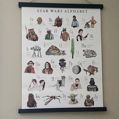 Star Wars Alphabet Poster Star Wars A-Z Star Wars Watercolor - Etsy