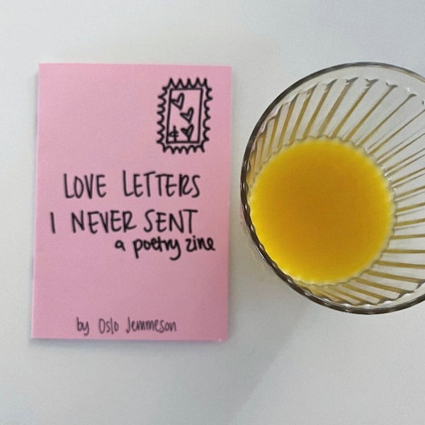 Love Letters I Never Sent | A Poetry Zine by Oslo Jemmeson - Etsy