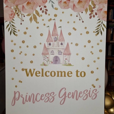 Princess Welcome Sign Several Size Included Edit Yourself Download ...