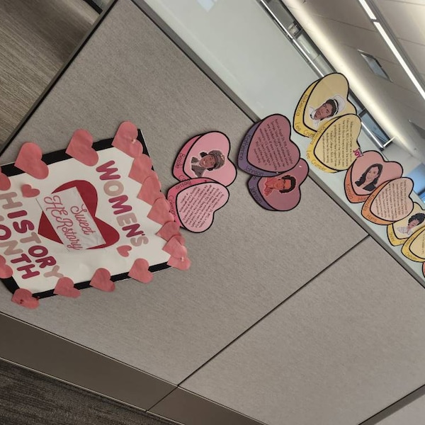 Black History Month Valentine's Day Bulletin Board Set, Door Decor ...