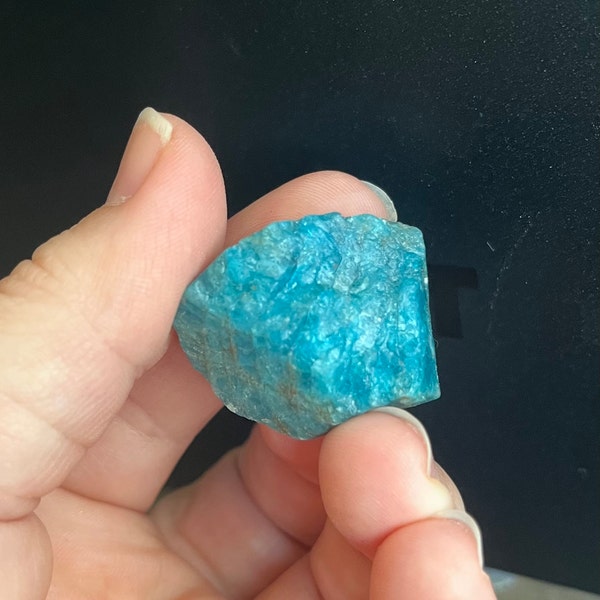 Raw Apatite Crystal - Blue Apatite - Natural Apatite - Rough Apatite ...
