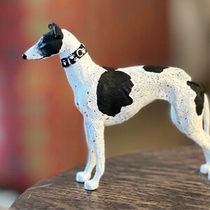 Your Greyhound in Miniature Customizable Hand Painted Resin Greyhound ...