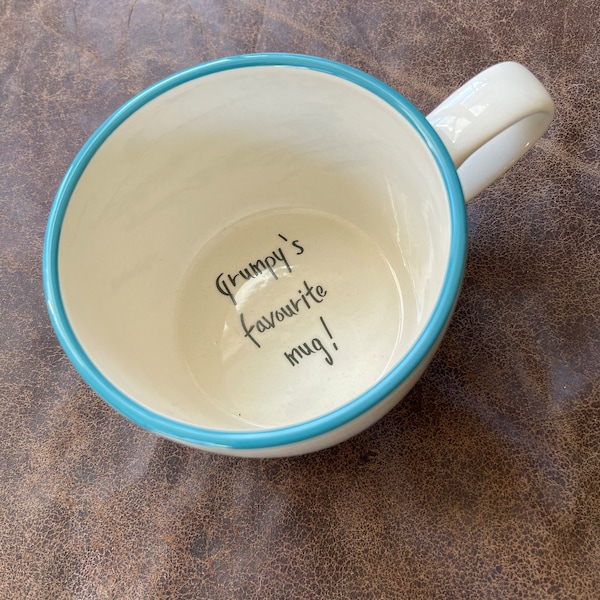 Bespoke Personalised Hidden Message Mug, Secret Message Cup ...