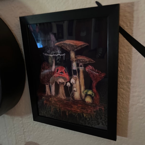 The Miserable Mushrooms, Spooky Mushrooms, Creepy Cottagecore, Macabre ...