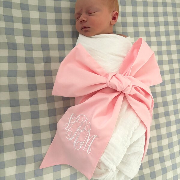 Infant Baby Swaddle Bow Etsy