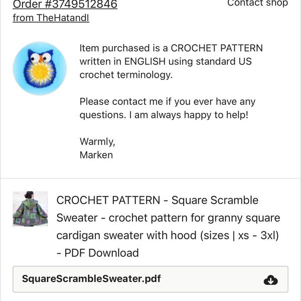 CROCHET PATTERN - Square Scramble Sweater - Crochet Pattern for Granny ...