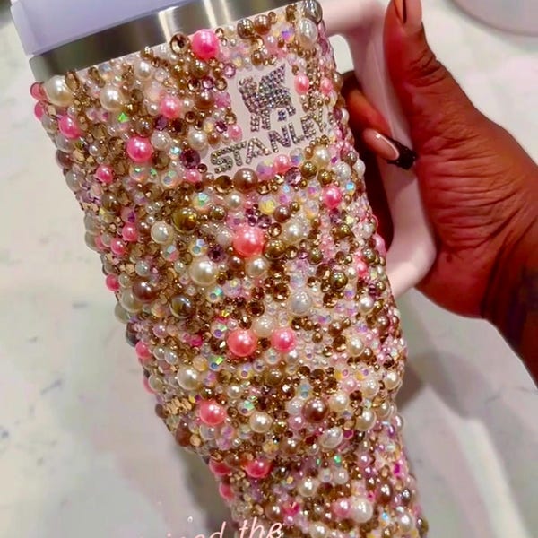 Bling Camper Mug | Bling Stanley Cup | 12oz Coffee Mug With Lid | Bling ...