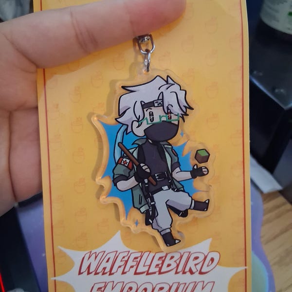 Etho Slab Hermitcraft/life Series Reversible Acrylic Keychain Charm - Etsy