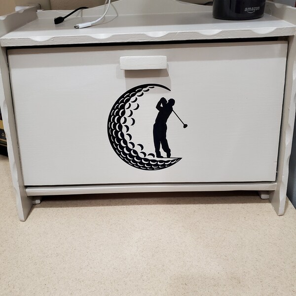 Male Golf Ball Decal Vinyl Decal Car Decal Computer Decal Sports Decal ...