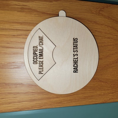 Personalized Work From Home Privacy Sign Wood Custom Do Not Disturb ...