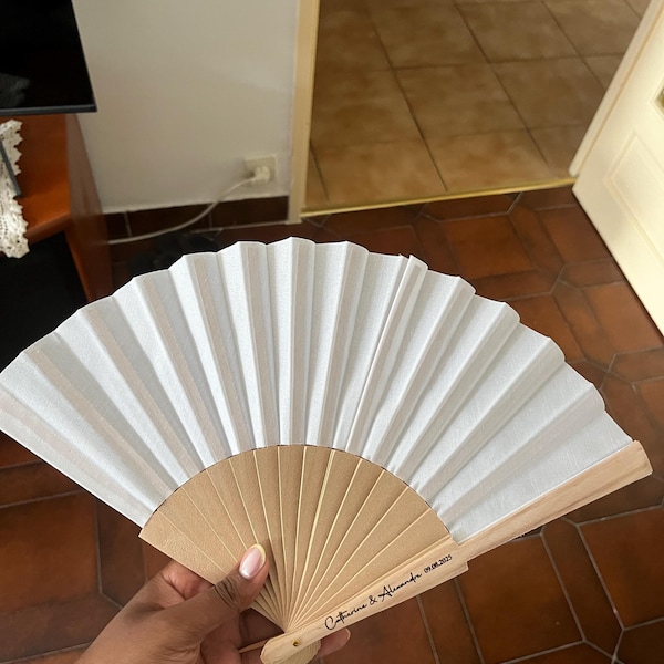 Éventails personnalisés pour mariage - cadeau original - éventail ...