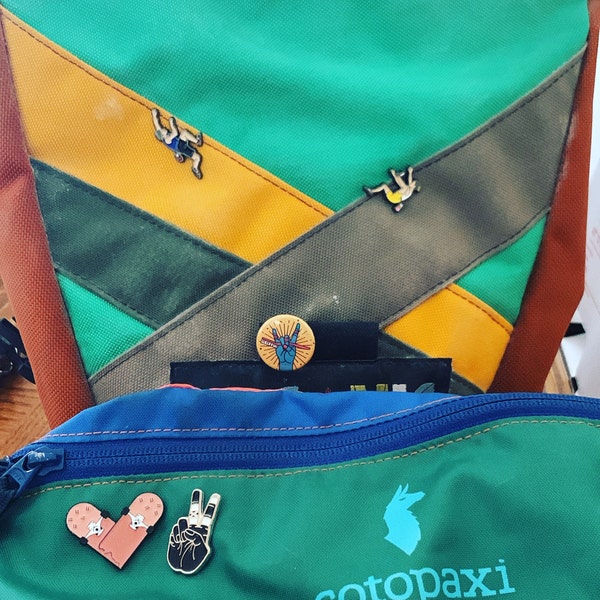 Rock Cat Enamel Pin Unique Gift for Climbers Rock Climbing Pin ...