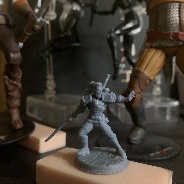 Male Human Monster Hunter Dnd Miniature | Tabletop RPG Dnd Mini | D&D ...