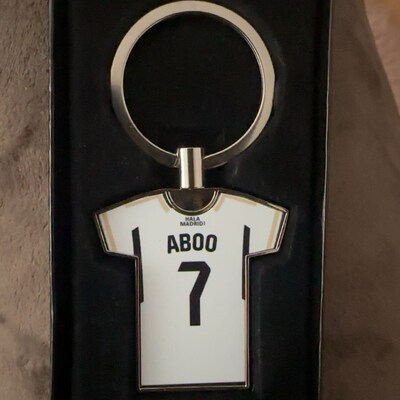 Fathers Day Personalised Football Shirt Keyring Dad Keyring, Any Name ...