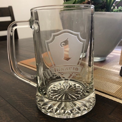 Custom Beer Mug / Monogram Beer Mug / Custom Beer Glasses / - Etsy