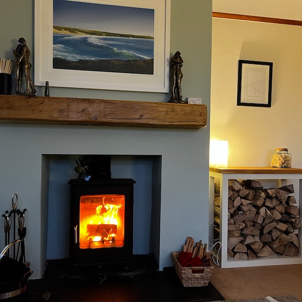 Two Tier Log Store | Indoor Log Store | Side Table | Log Storage ...