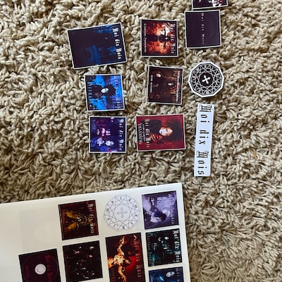 Set of 9 Kizu Visual Kei, J-rock, V-kei Band Glossy and Waterproof ...