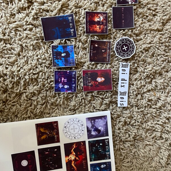 JILUKA Visual Kei, V-kei, J-rock Band Glossy and Waterproof Sticker Set of 5 - Etsy