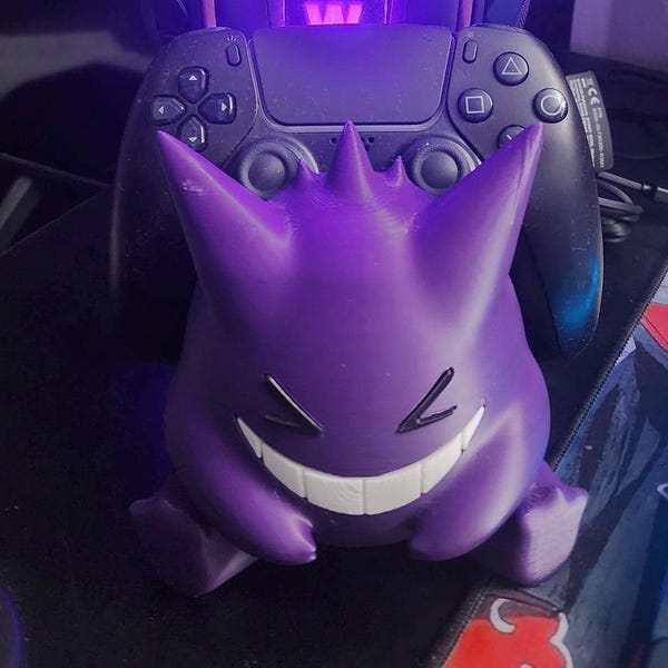 3D Printed Gengar Pokemon Controller Stand, Gaming Decor - Etsy