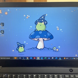 Wizard Frog Computer Desktop Theme Background Wallpaper Organizer Set ...