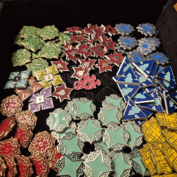 40x Dragon Coins in 3 Different Colors, Metal Token Upgrade for Board ...