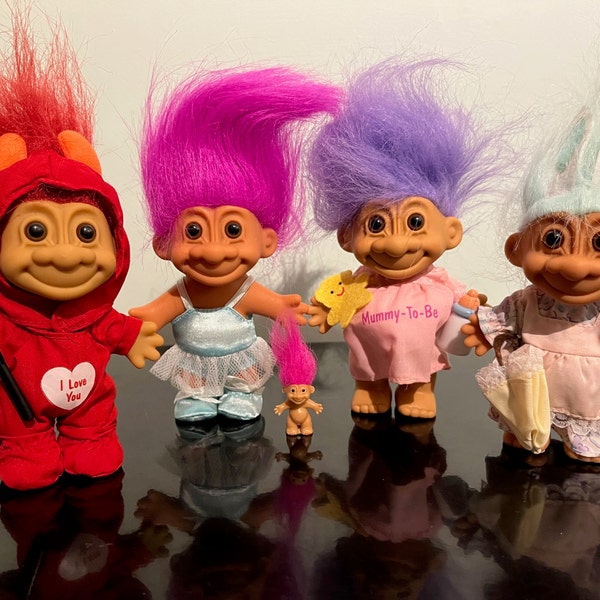 100% Huggable Troll Large Soft Troll, Vintage Trolls, 90'S Troll, Cute ...