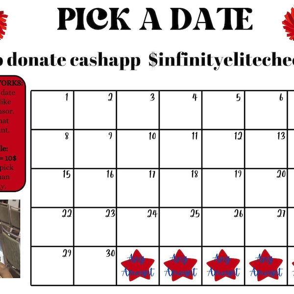 Editable Cheer Black Out My Board, Pick a Date to Donate, Fill My Bow ...