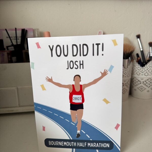 Congratulations You Did It Running Cards for Her, Well Done Card for ...