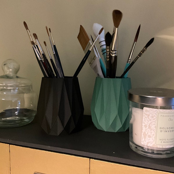 Pencil Pots, Desk Organizer Made With Recycled Wood, Idea for Office ...