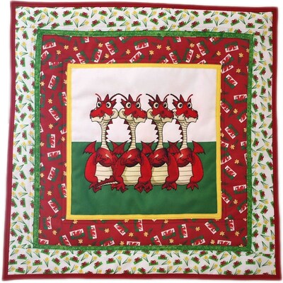 Welsh Dragon Four Rugby Player Dragon's Fabric Craft - Etsy