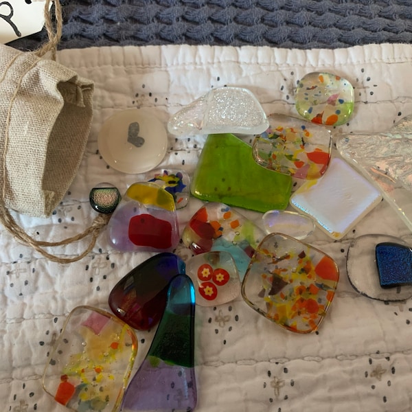 Handmade Fused Glass Gems From the Rock Fairy - Etsy