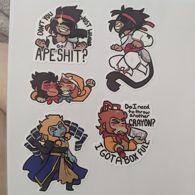 LMK Special Vinyl Sticker Sheet 4x6 Inch MK Wukong Macaque Azure Vinyl ...